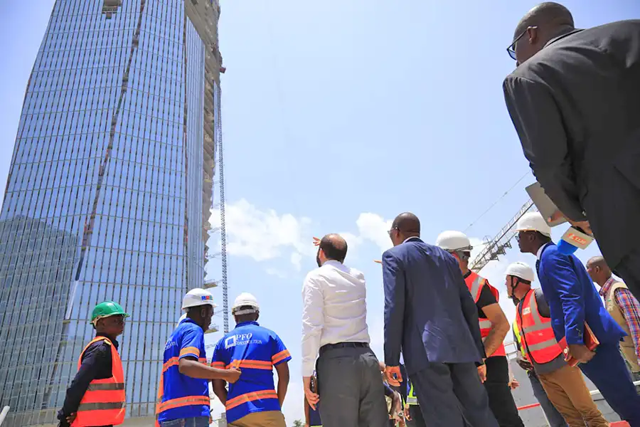 TOUR F ET TOUR C : INSPECTION DES CHANTIERS - AFRIKIMMO